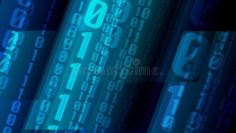 Code Rectangles Representing Binary Numbers In Technology Background For Cyber Security And 4933