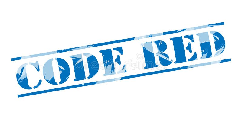 Code red blue stamp stock illustration. Illustration of symbol - 98290255