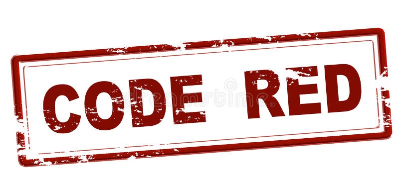 Red stamp Code red stock illustration. Illustration of book - 164105328