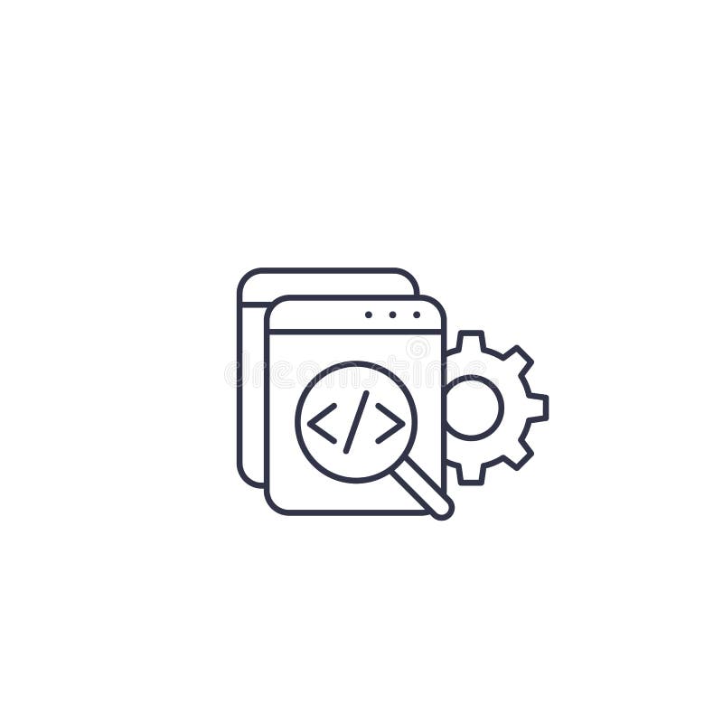 Coding Software Development App Integration Icon Stock Vector Illustration Of Function