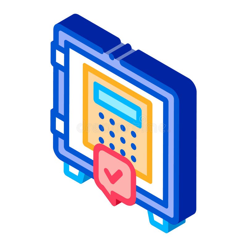 Code Safe Isometric Icon Vector Illustration Stock Vector ...
