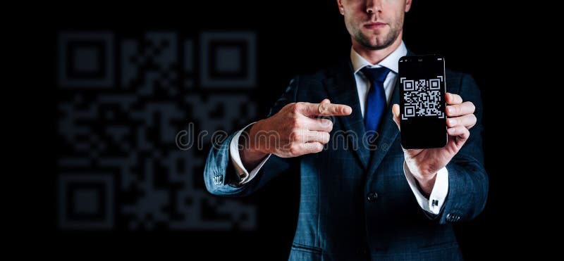 Code Scan Icon Digital Mobile Smart Phone With Qr Code Scanner On Smartphone Screen For Payment