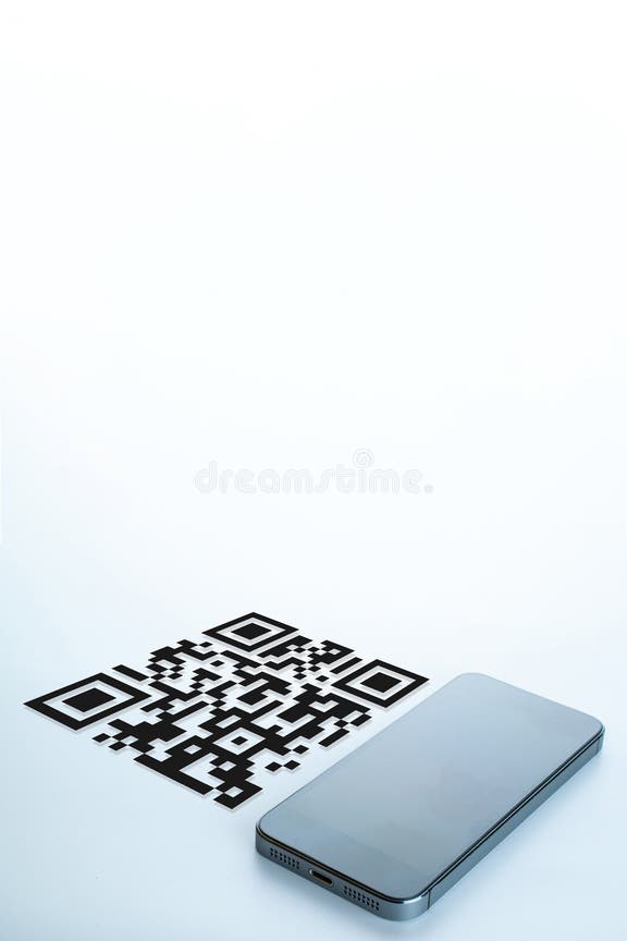 Code Scan Icon. Digital Mobile Smart Phone with Qr Code Scanner on ...