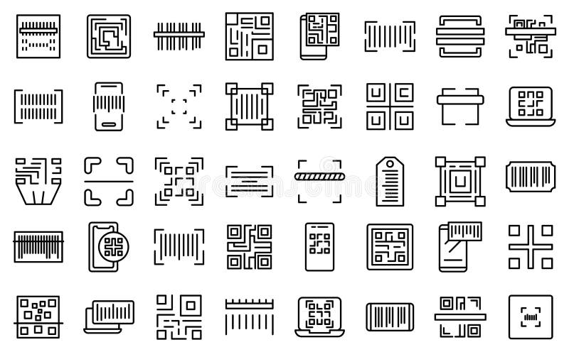 Outline Smart Phone Scanning Qr Code Stock Illustrations – 239 Outline ...