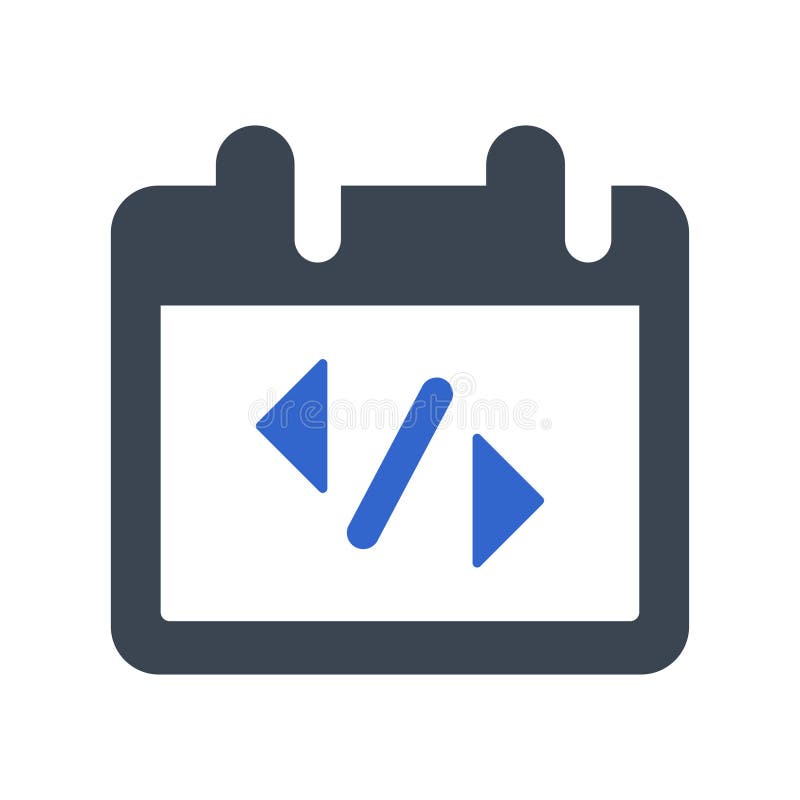 Code Schedule Icon stock vector. Illustration of development - 326601793