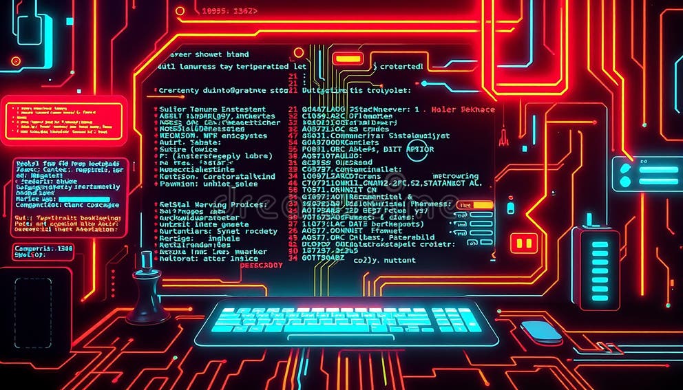 Code Screen Computer Digital, Programming Interface, Software Development, and Tech Display ...