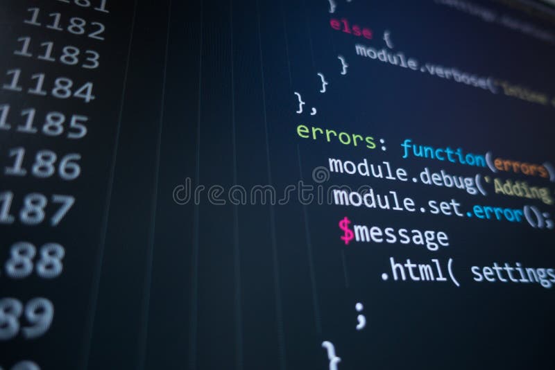 Code on screen stock image. Image of developer, digital - 149856057