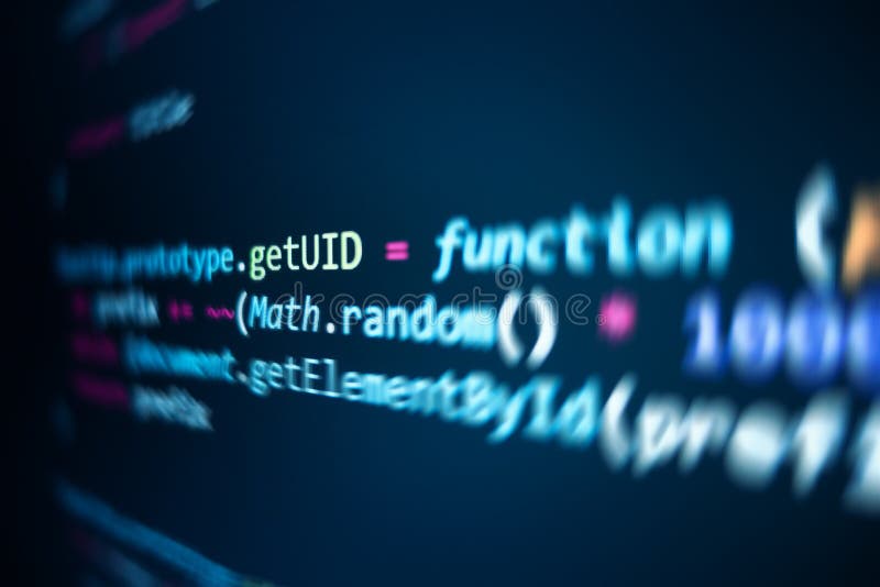 Code on screen stock image. Image of background, digital - 149857061