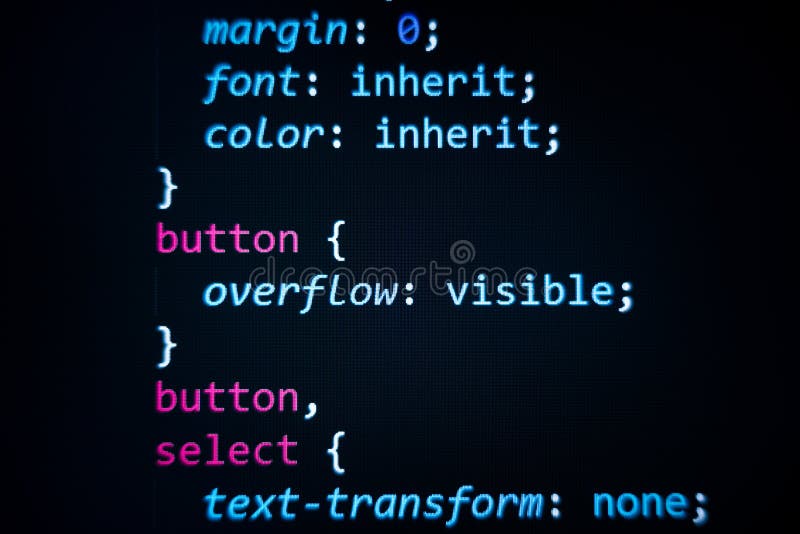 Code on screen stock image. Image of procedure, text - 149856493