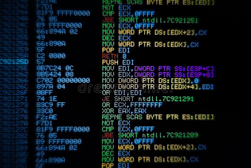 Code on screen stock image. Image of symbol, programmer - 149857361