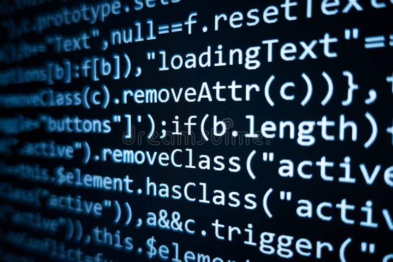 Code on screen stock image. Image of development, command - 149857653