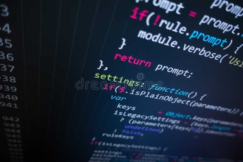 Code on screen stock photo. Image of security, symbol - 149858036