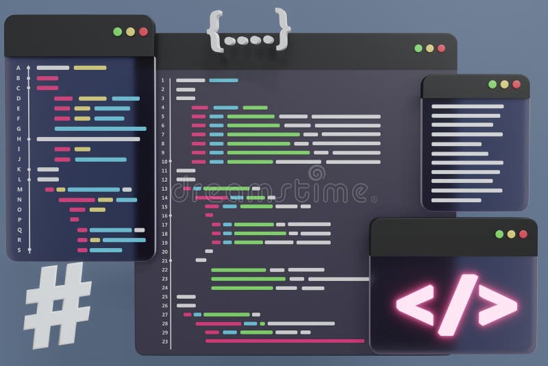Code On The Screen On Web Page Programming And Coding Concept Code