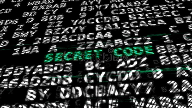Code secret illustration stock. Illustration du ordinateur - 87730281