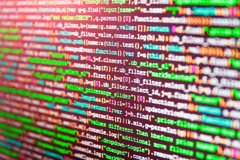 Inscription Du Code De Programmation Sur L'ordinateur Portable Photo ...