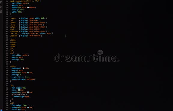 Code Source Du Logiciel Du Développeur Sur L'écran Du Moniteur. écriture Du Script Du ...