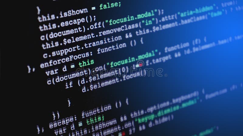 Codage De L'écran De Programmation De Code Source Photo stock - Image ...