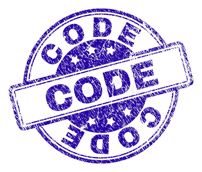 Grunge Textured CODE Stamp Seal Stock Vector - Illustration of ...