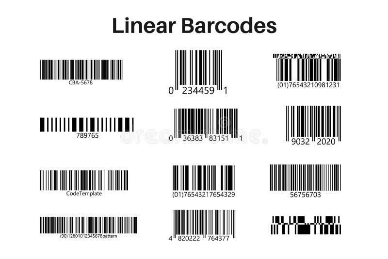 Linear Barcodes Stock Illustrations – 124 Linear Barcodes Stock ...
