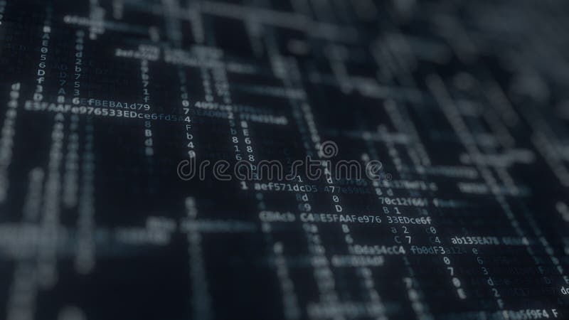 Code Strings Across Computer Screen It Related 3d Rendering Stock 8417