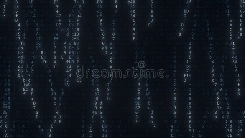 Code Strings Appering on the Screen. Loopable Animation Stock Video ...