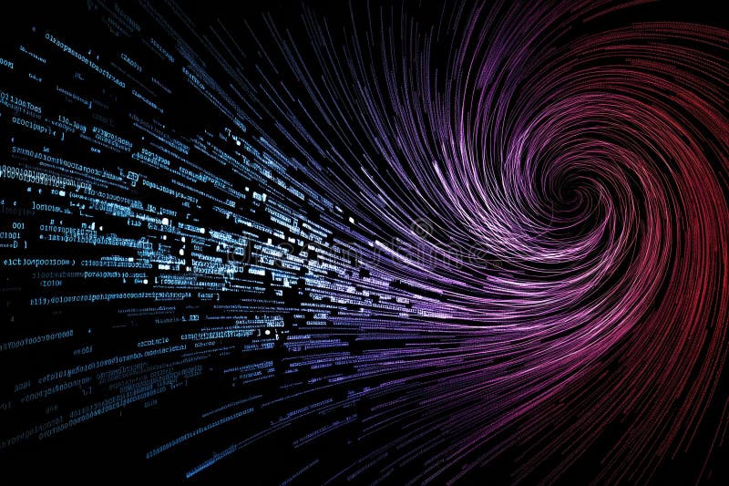 Code Strings Create a Dynamic Spiral Vortex in an Abstract Programming ...