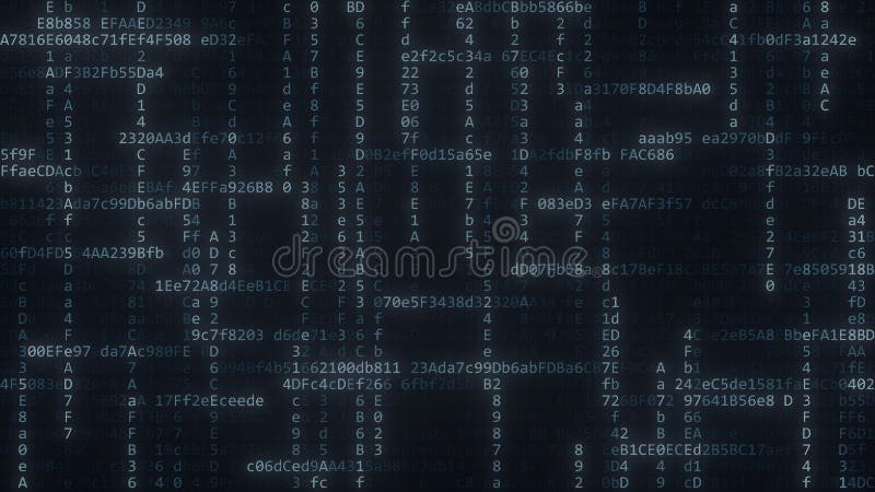Code Strings Cross Each Other on Computer Screen. it Related Motion ...