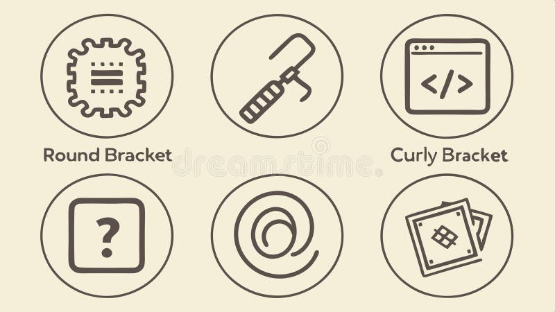 Code Symbols and Question, Programming and Tech Design Vector Design ...