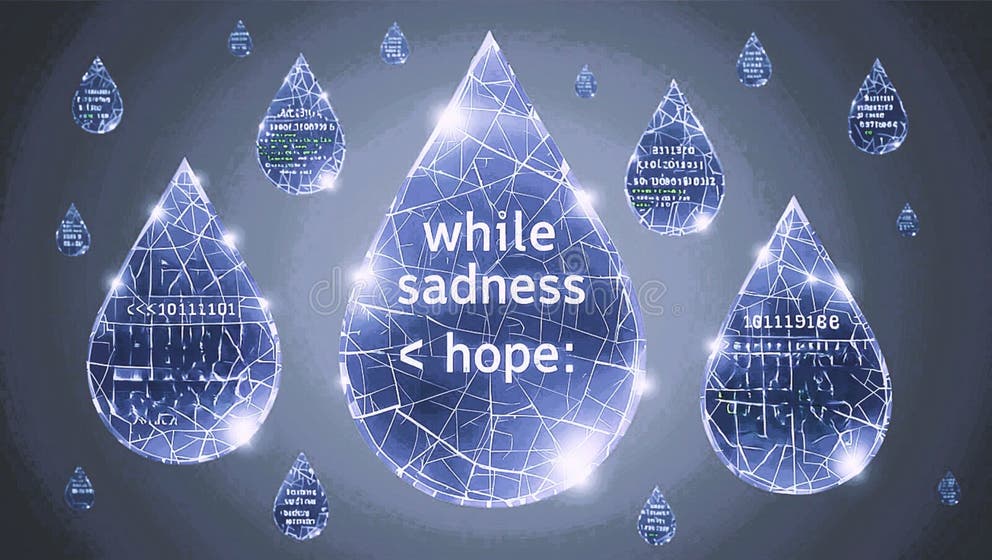 Code Tears, Set of Water Drops Show Emotion Stock Illustration - Illustration of signage, design ...