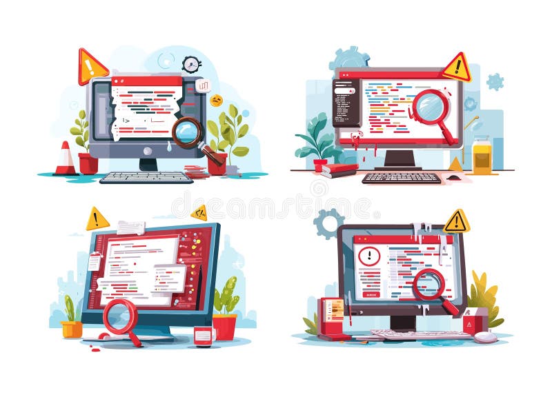 Cartoon Error Computer Stock Illustrations – 5,342 Cartoon Error Computer Stock Illustrations ...