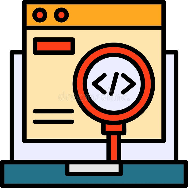 Code Testing Vector Icon Design Stock Illustration - Illustration of ...