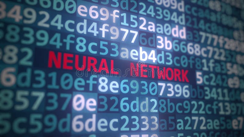 NEURAL NETWORK Text and Source Code on the Computer Monitor Stock Video - Video of work ...