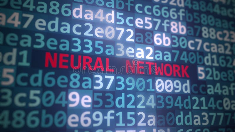 Neural Network Text And Source Code On The Computer Monitor 3d 3122