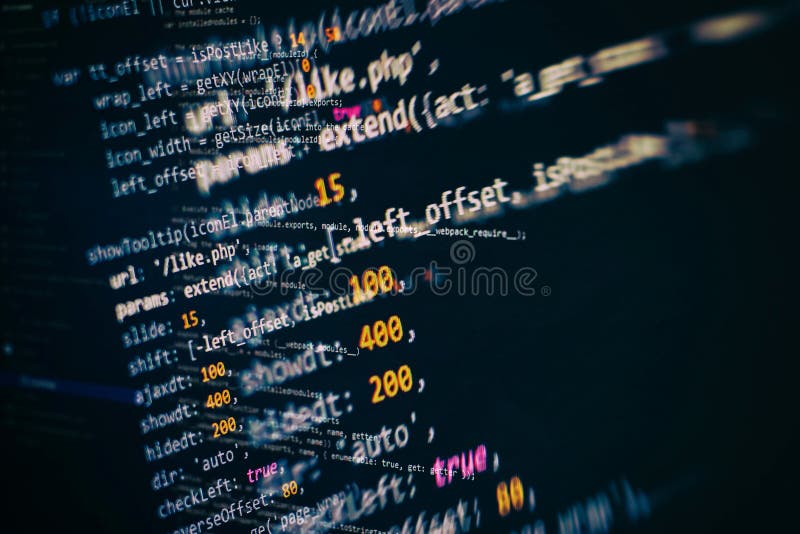 Big Data Storage and Cloud Computing Representation. Programming Code ...