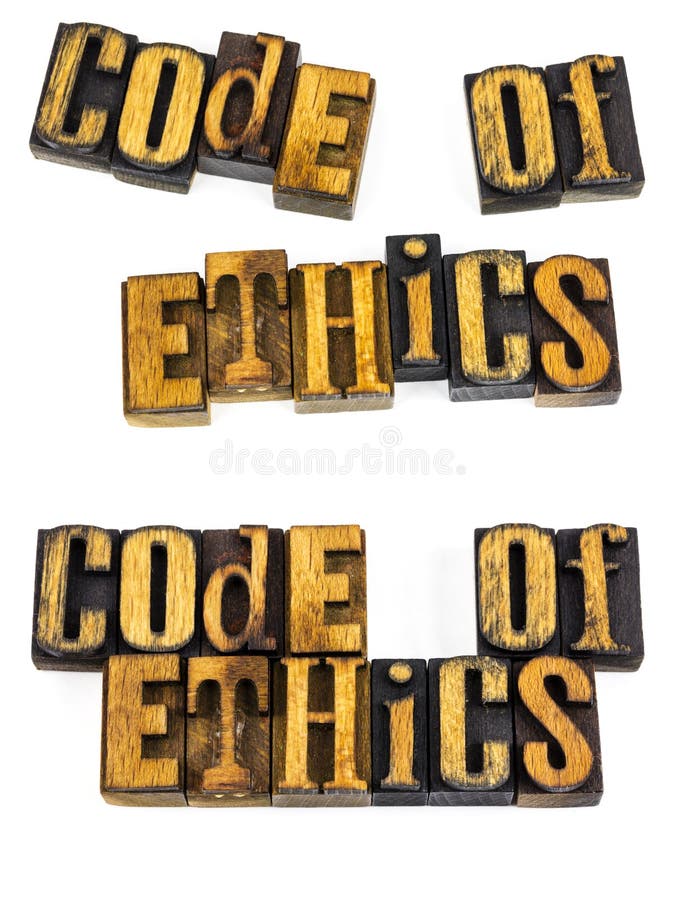 Code Van Het Symbool Voor De Ethiek. Groen Lamppictogram. Woordcode ...