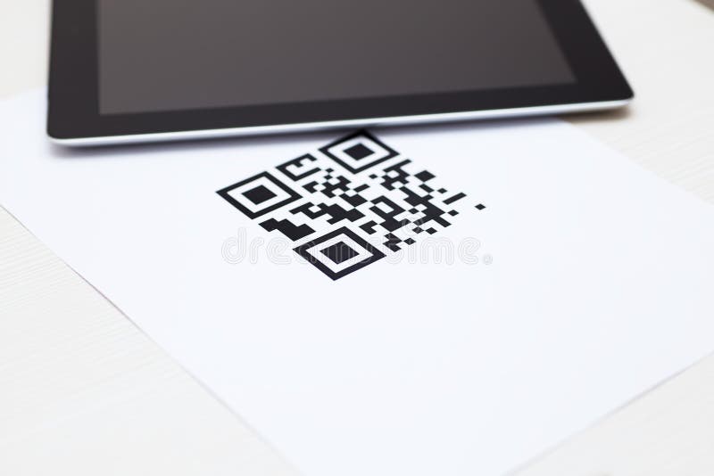 Code on white paper stock image. Image of scanning, table - 69082835
