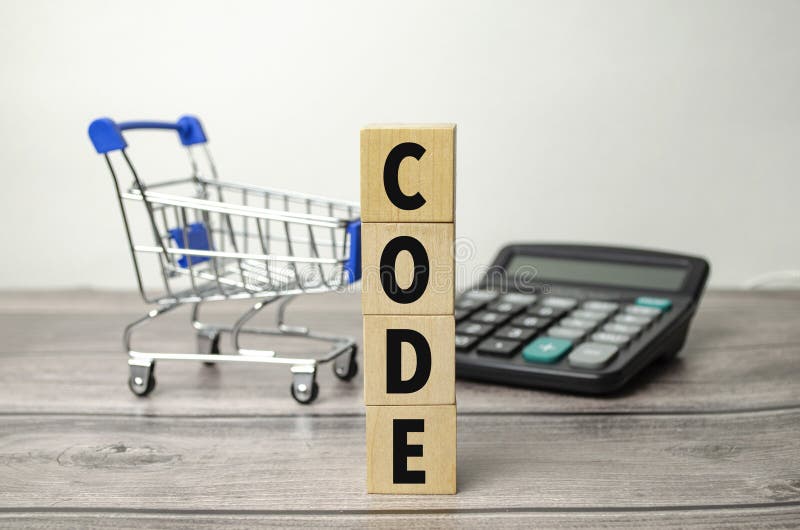 Code Wooden Blocks with Term Text of Concept Stock Image - Image of ...