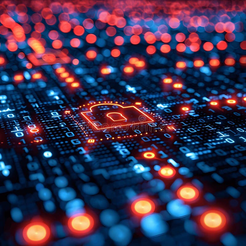 Code World Secured By Advanced Cyber Locks Stock Illustration Illustration Of Lock Barrier