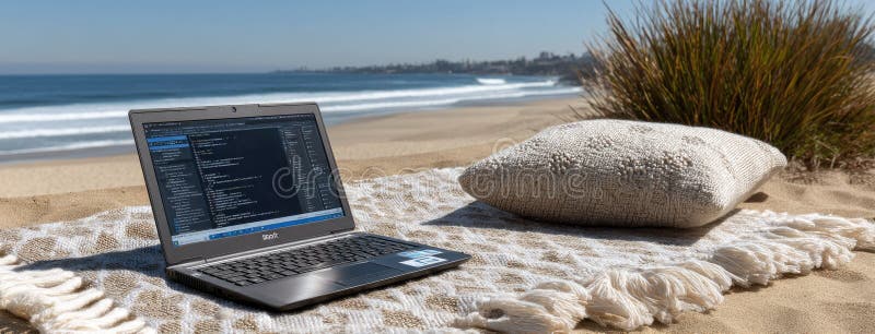 Code Writing while Enjoying the Sun at the Beach, Combining ...