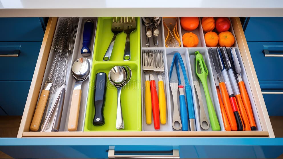 Coded organization kitchen stock illustration. Illustration of system ...