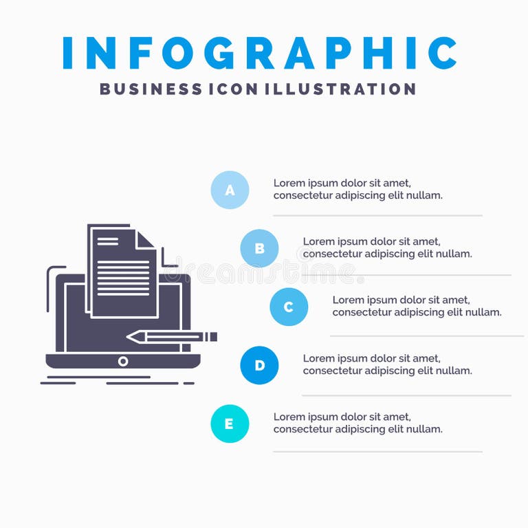 Coder, Coding, Computer, List, Paper Infographics Template for Website and Presentation. GLyph ...