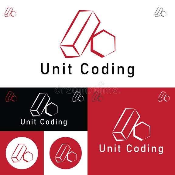 Coder Company Logo.Minimalistic Digital Code Logo. Programmer Icon ...