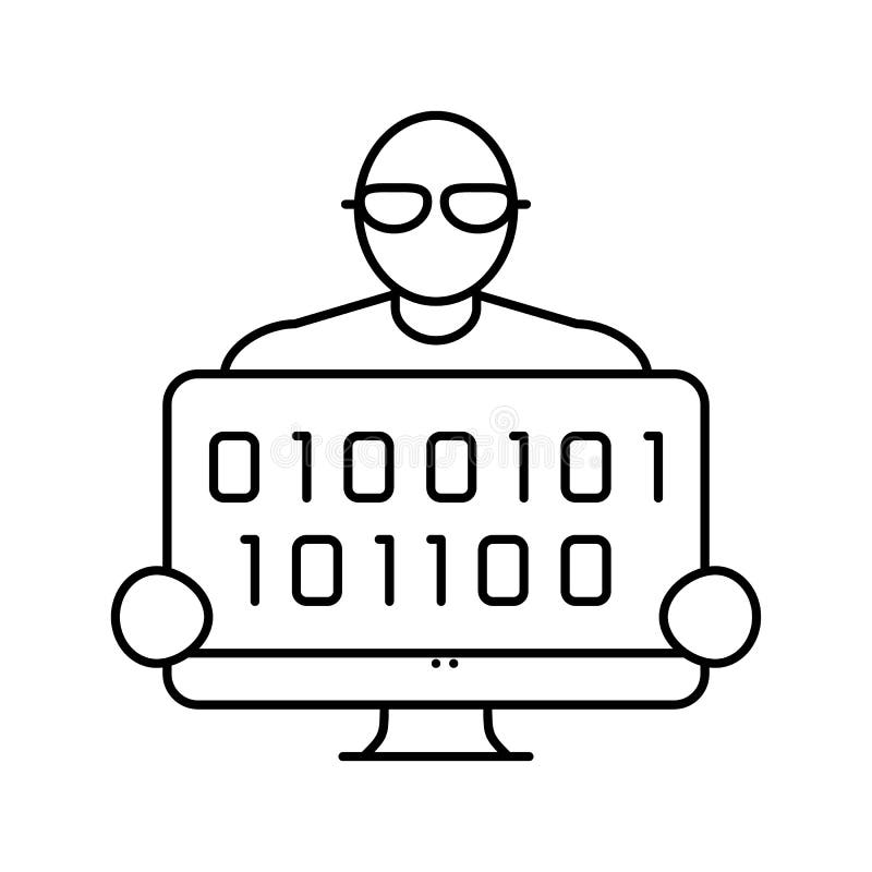 Programmer Business Card Template Stock Illustration - Illustration of ...