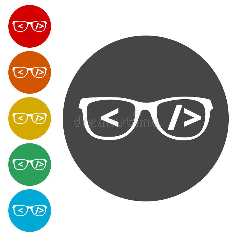 Coder Sign Icon. Programmer Symbol Stock Vector - Illustration of icon ...