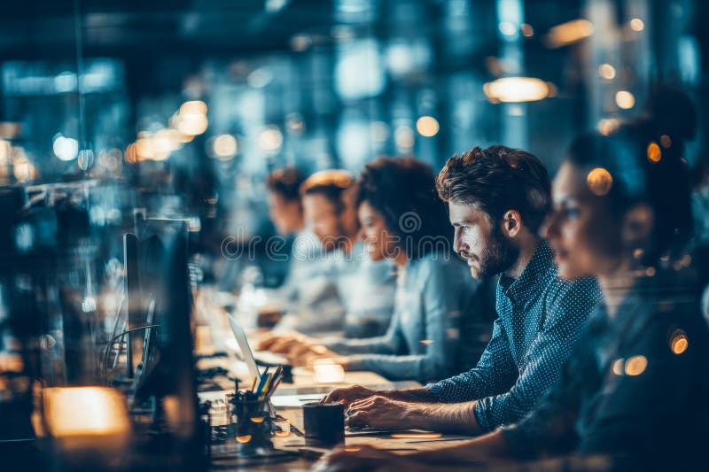 Coders, Developers and it Workers Work in Diverse Office Environment To ...