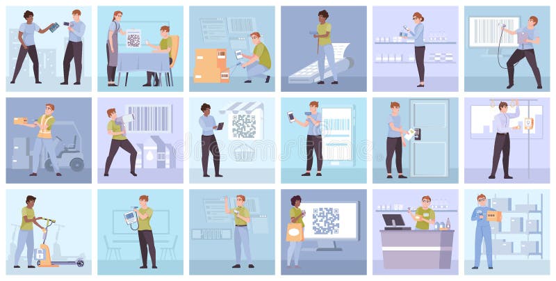 Scan Codes Text Composition Stock Vector - Illustration of shop, code ...