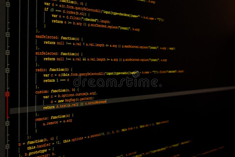 Codes Op Het Computerscherm Stock Foto - Image of code, vertrouwelijk ...