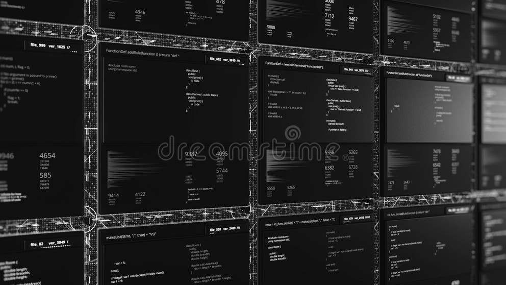 Codes and Numbers in 3d Tables. Animation. Virtual Tables with Numeric ...