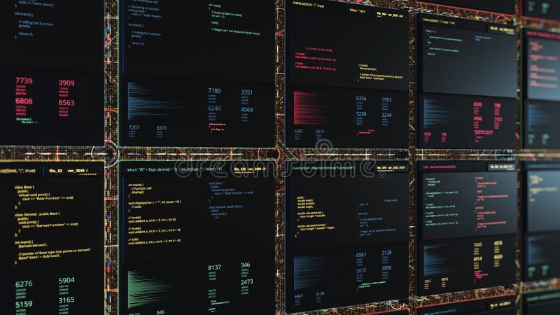 Codes and Numbers in 3d Tables. Animation. Virtual Tables with Numeric Cells in Computer ...