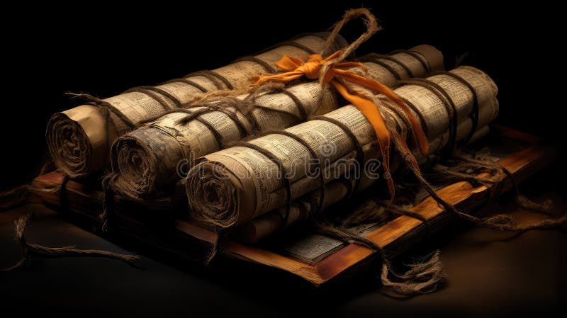 Codex ancient book stock illustration. Illustration of history - 369218038